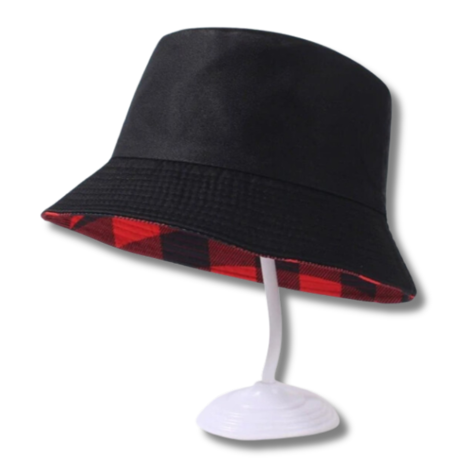 Reversible Plaid Bucket Hat - The Kore Dance Project