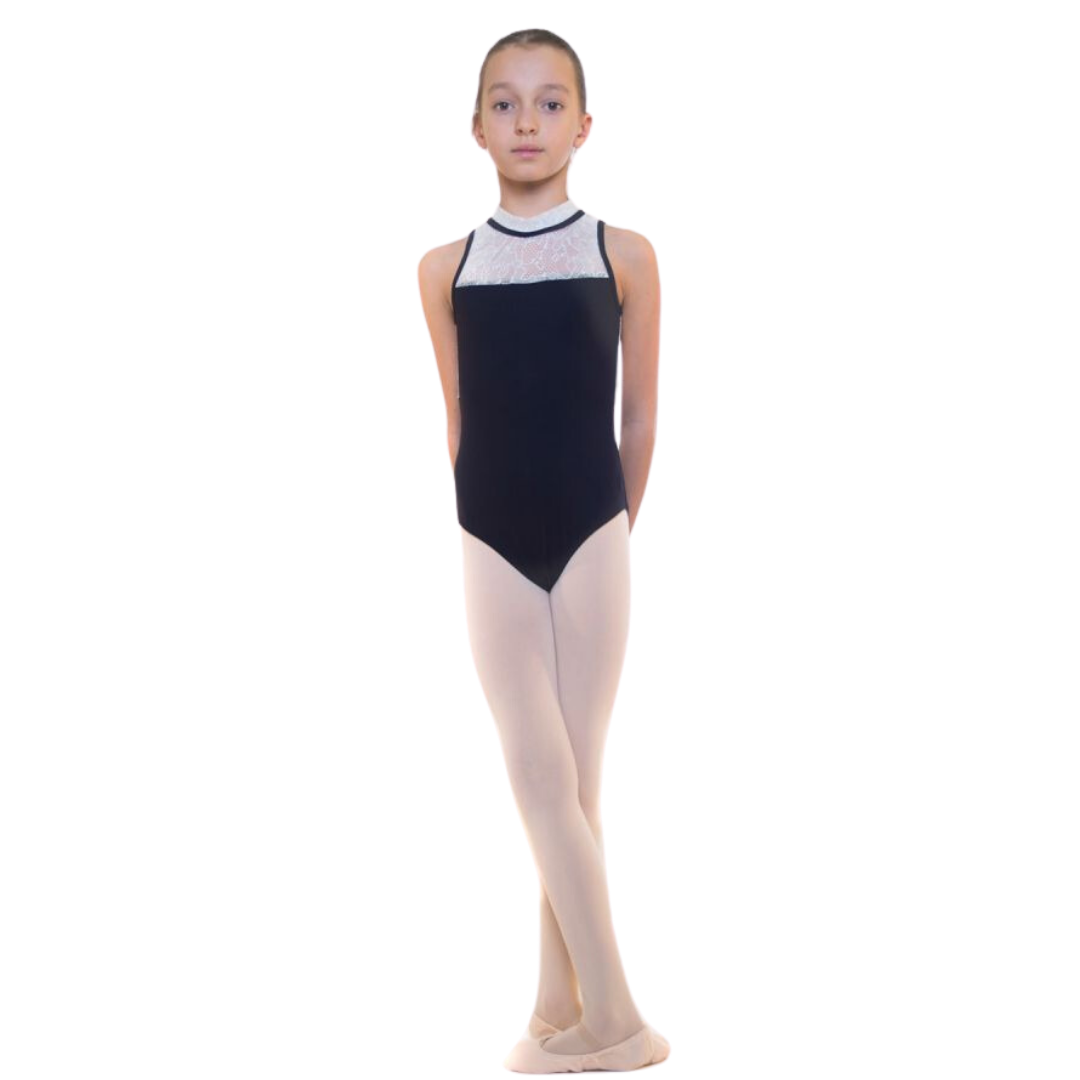“Huary” Sleeveless Lace Leotard - The Kore Dance Project
